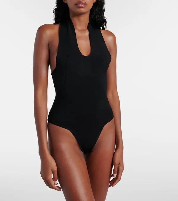 Khaite Toto Halterneck Bodysuit - Black