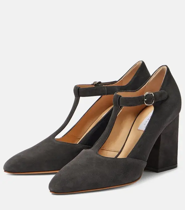 Gabriela Hearst Triana 85 Suede Pumps