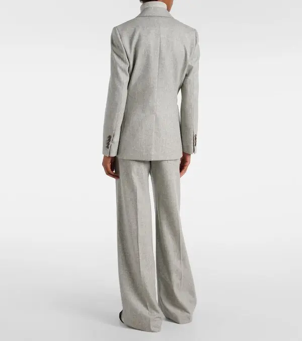Brunello Cucinelli Wool And Cashmere Flannel Blazer