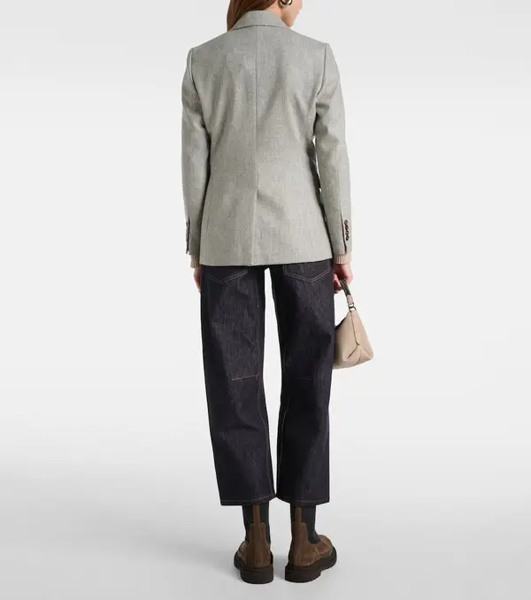 Brunello Cucinelli Wool And Cashmere Flannel Blazer