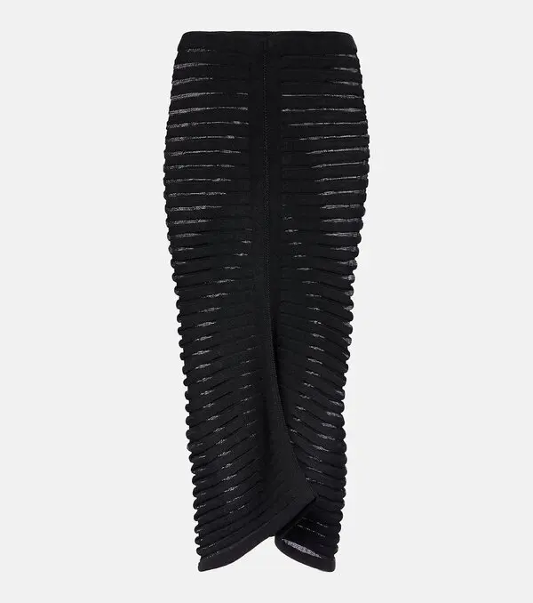 Alaïa Skeleton Knitted Midi Skirt