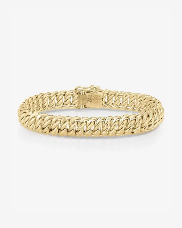 Ring Concierge Gold Braided Chain Bracelet - One-color