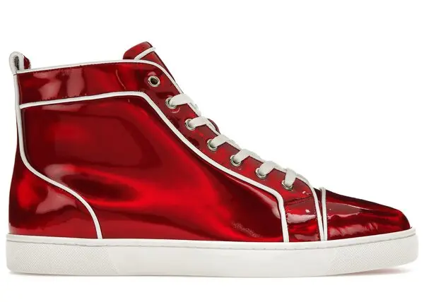 CHRISTIAN LOUBOUTIN Louis Orlato High-top Sneakers - Red/white