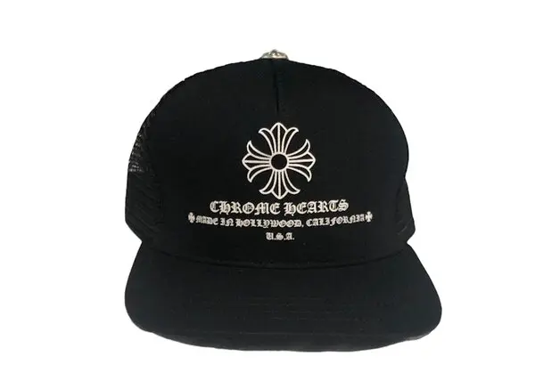 Chrome Hearts Printed Cross Trucker Hat - Black