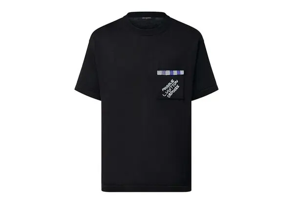 LOUIS VUITTON Embellished Shortsleeved Cotton Crewneck
