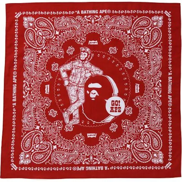 A BATHING APE X Levi's Bandana - Red