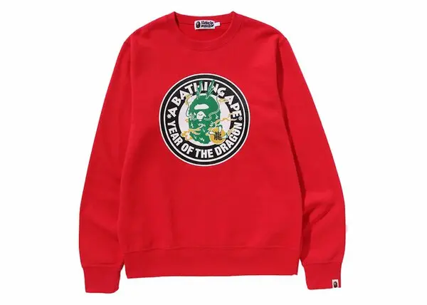 A BATHING APE Year Of The Dragon Sweatshirt - Red