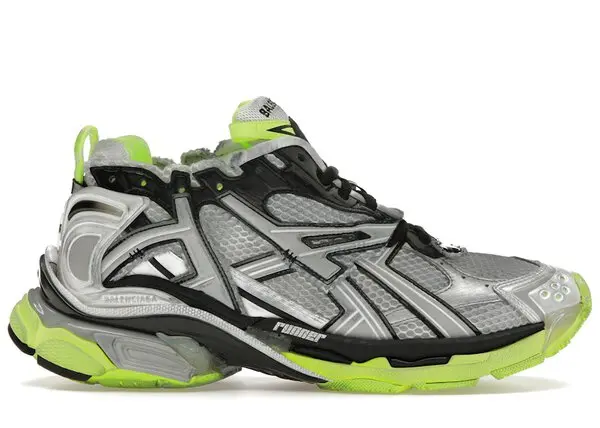 Balenciaga Runner Sneakers - White/black/neon Yellow