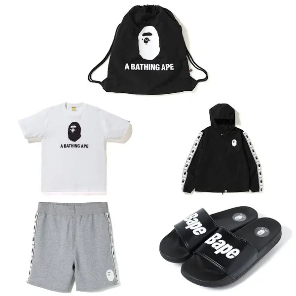 BAPE 2018 Summer Set - White/black/grey