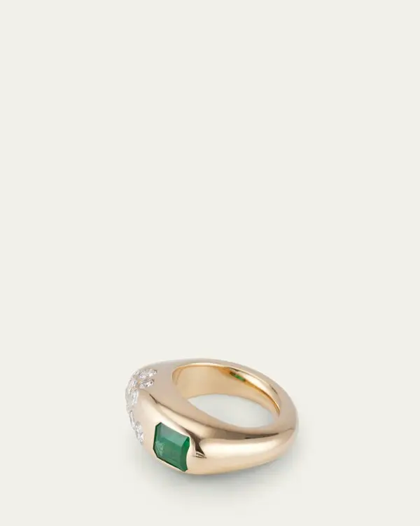 UNIFORM OBJECT 18k Yellow Gold Ring With And Diamond