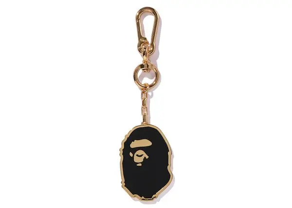 A BATHING APE Charm Key Chain - Gold