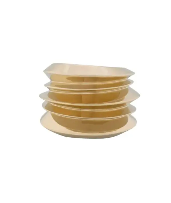 Saint Laurent Stacked Cuff Bracelet - Pale Gold
