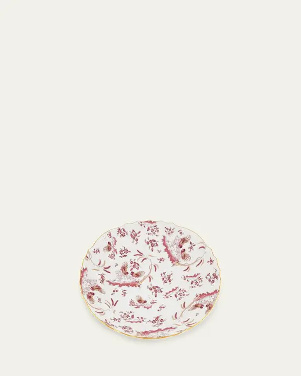 GINORI 1735 Oro Di Doccia Magenta Round Flat Plate