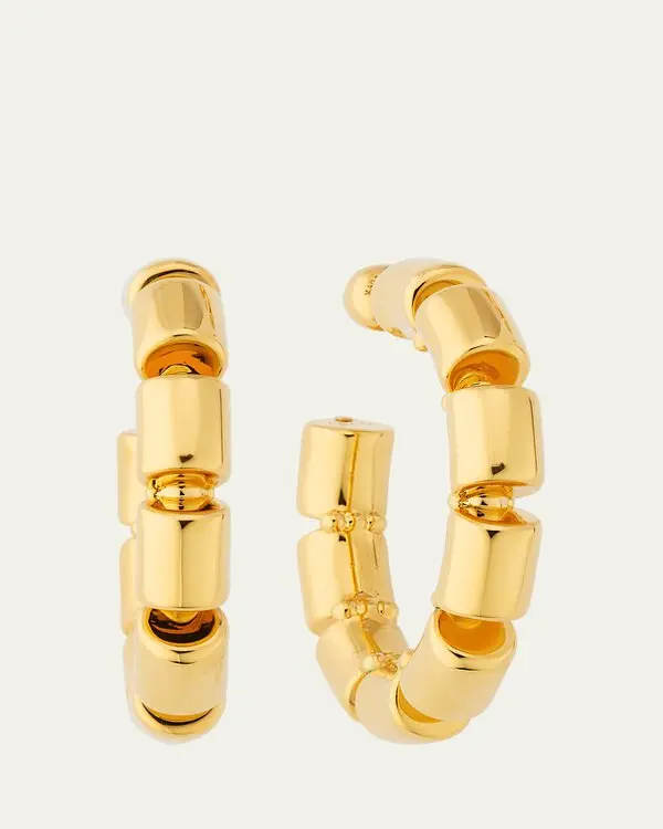 Alaïa Goldtone Coil Hoop Earrings - Or