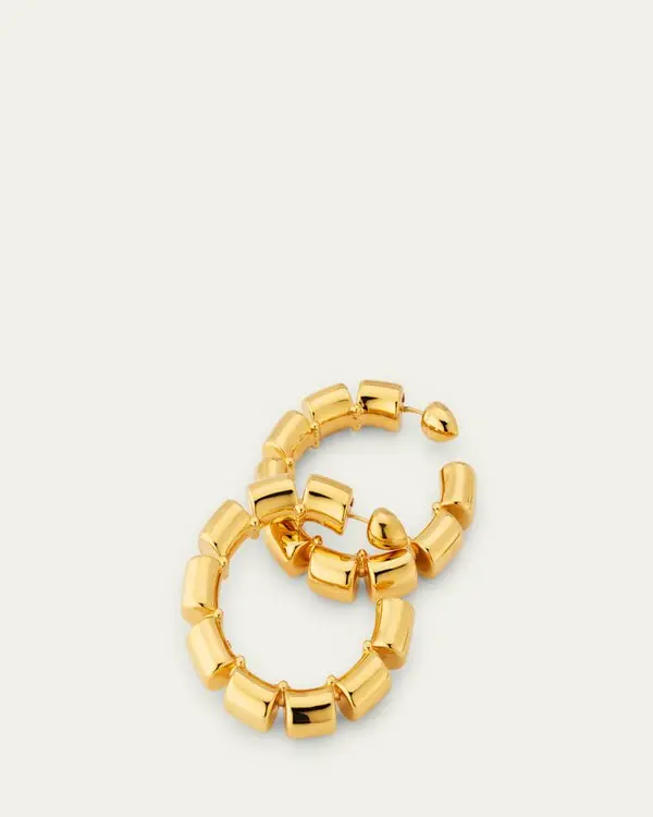 Alaïa Goldtone Coil Hoop Earrings