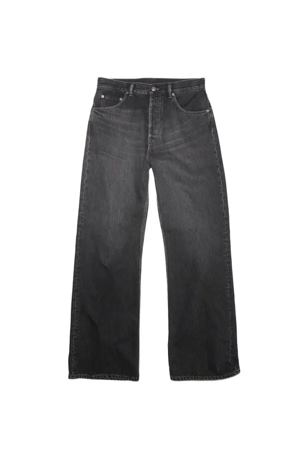 Acne Studios Mid Rise Loose Bootcut Rigid Denim Jeans