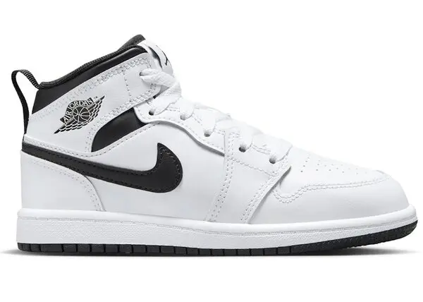 JORDAN 1 Mid Sneakers - White/black