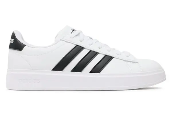Adidas Grand Court Lace Up Sneakers - Cloud White/core Black