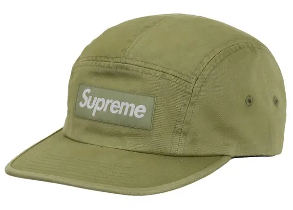 Supreme Washed Chino Twill Camp Cap - Olive