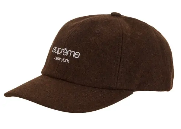 Supreme Waxed Wool 6-panel Cap - Brown