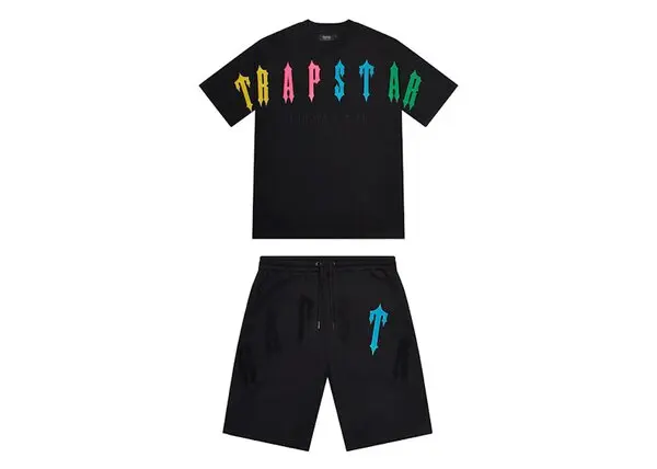 Trapstar Irongate Arch 2.0 Short Set - Black/candy