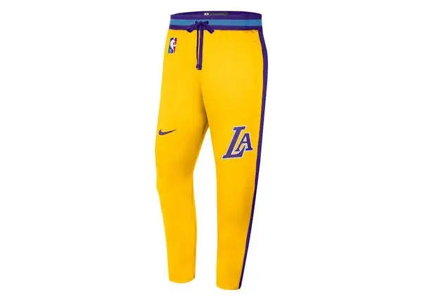 Nike Nba Los Angeles Lakers Drifit Pants - Yellow
