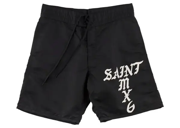 SAINT MXXXXXX Swimming Shorts - Black