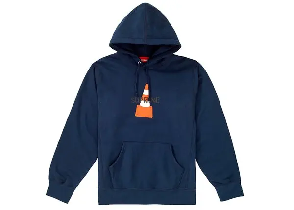 Supreme Cone Hooded Sweatshirt - Navy Blue