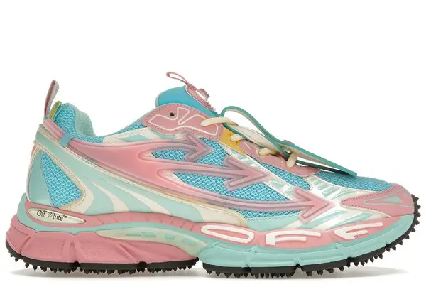Off-White Ooo Sneakers - Blue/pink/white
