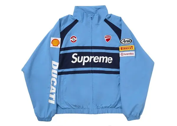 Supreme Ducati Track Jacket - Light Blue