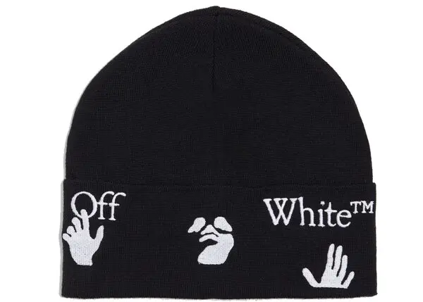 Off-White Off Off Logo Beaniein - Black/white