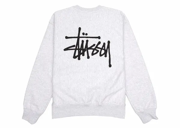 StÜssy Basic Crewneck Pullover - Ash Heather