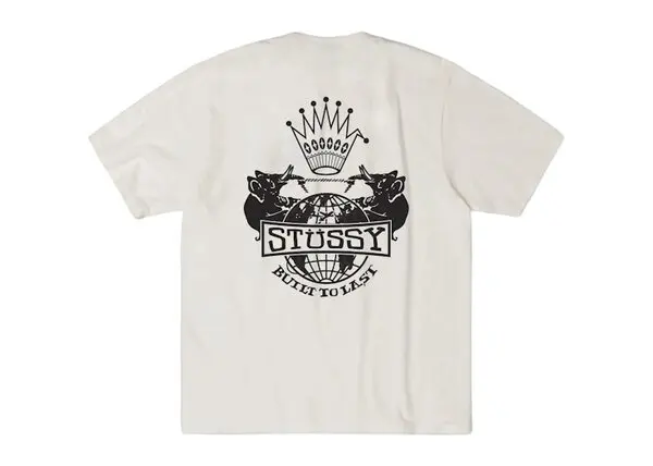 StÜssy Built To Last Pigment Dyed Tee Shirt - Natural