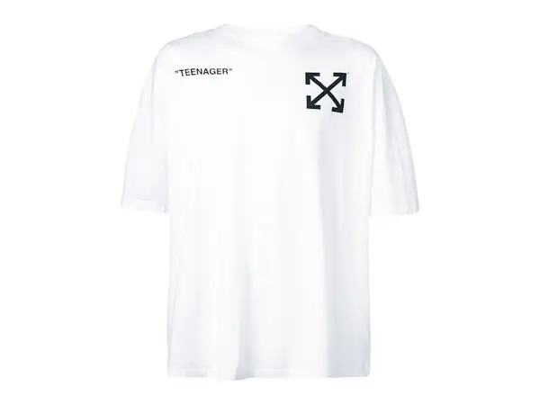 Off-White Off Oversized Flamed Bart T-shirt