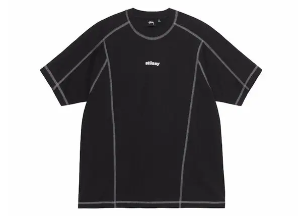 StÜssy Wave Cotton Crew - Black