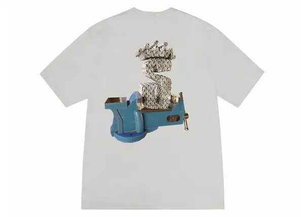 StÜssy Tuff Stuff Tee Shirt - Fog
