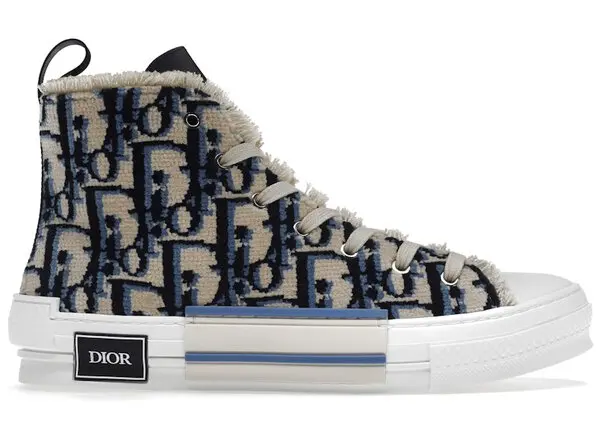 Dior B23 High-top Sneakers - Beige/black/blue