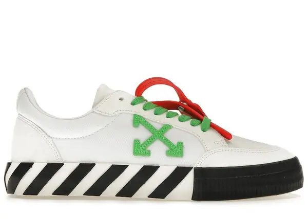 Off-White Off Vulc Low Top Sneakers - White/green