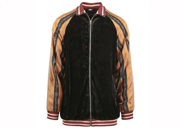 Gucci Mixed Media Track Jacket - Black