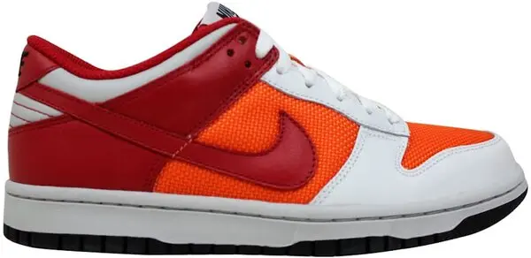 Nike Dunk Low Sneakers - White/varsity Red/orange Blaze