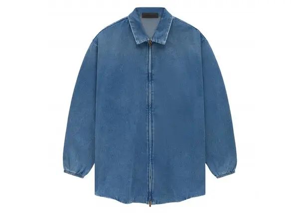 Fear Of God Essentials Core Collection Denim Overshirt - Medium Wash