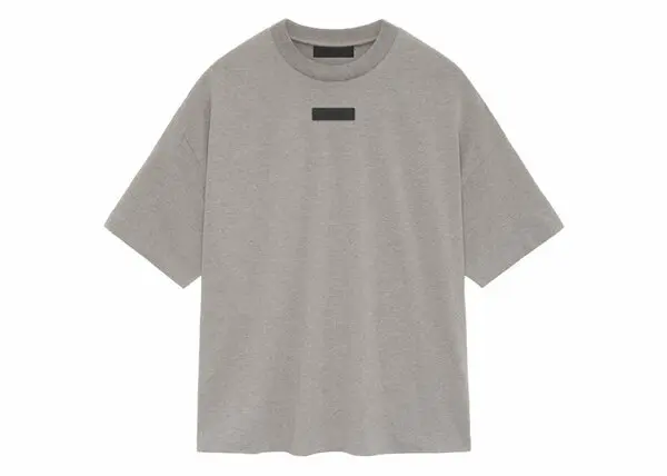 Fear Of God Essentials Core Collection Short Sleeve Tee Shirt - Heather Grey