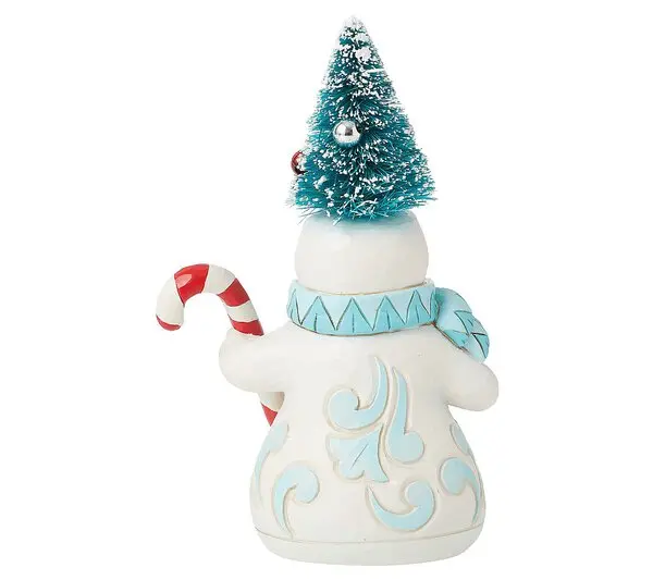 JIM SHORE Pint Snowman Sisal Hat Fig
