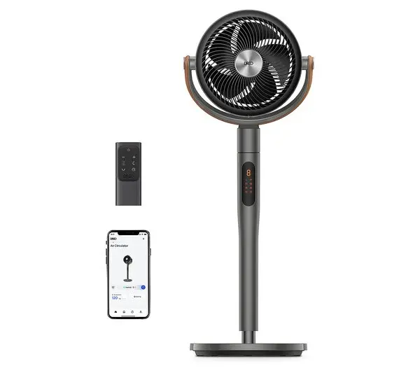DREO 8 Speed Smart Pedestal Fan With Remote
