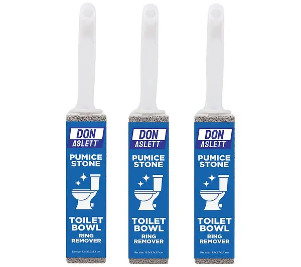 DON ASLETT S Pumice Stone Toilet Treatment With Handle 3pk - One-color