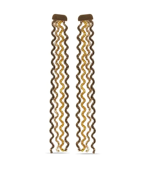 Etro Geometric-print Drop Earrings