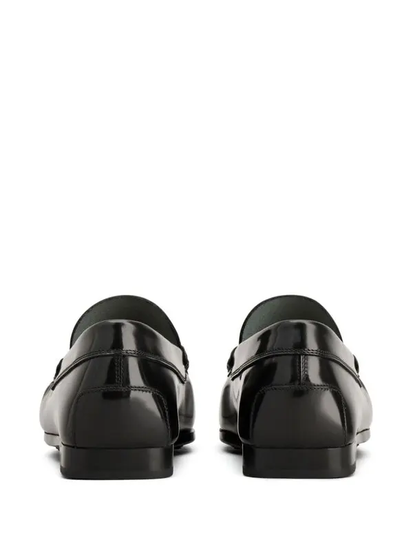 TOD'S Gommino Leather Loafers - Black