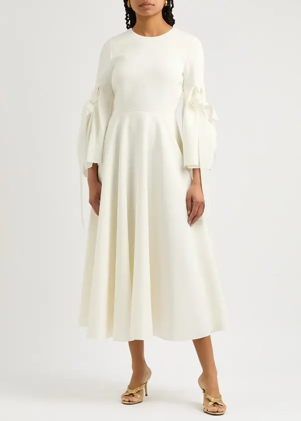 ROKSANDA Calmina Bow-embellished Midi Dress