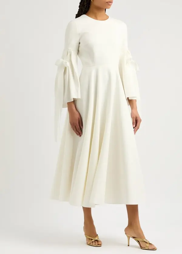 ROKSANDA Calmina Bow-embellished Midi Dress