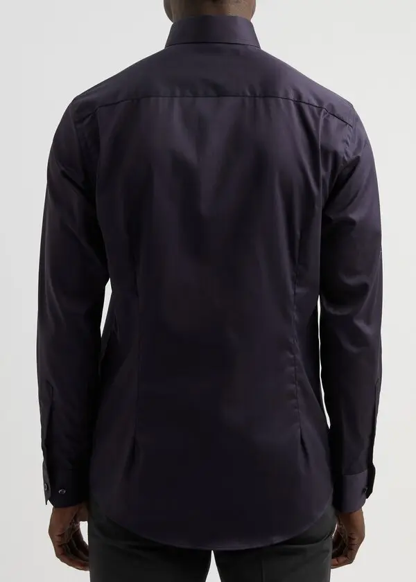 Eton Cotton-twill Shirt - Navy